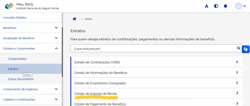 IRPF: Como Emitir Extrato de Pagamento de Benefício do INSS – Guia ...